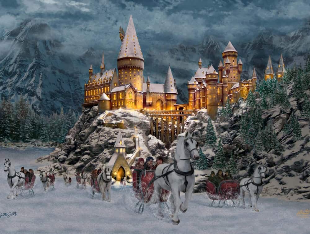 Hogwarts™ Castle In Winter | Thomas Kinkade Carmel & Monterey